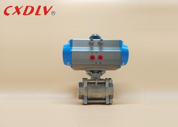 OEM Stainless Steel Spring Return Pneumatic Ball Valve Full Port Valve