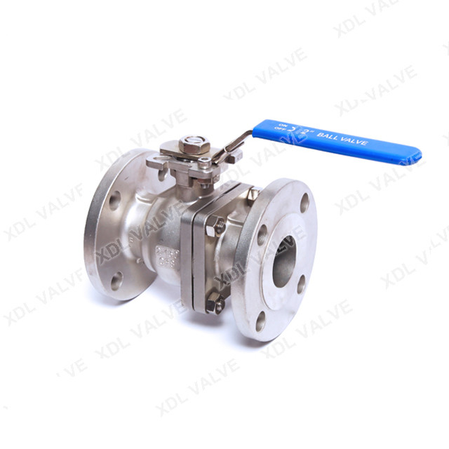 Stainless Steel 304 316L Flanged Ball Valve Cf8m Handle Manual End ...