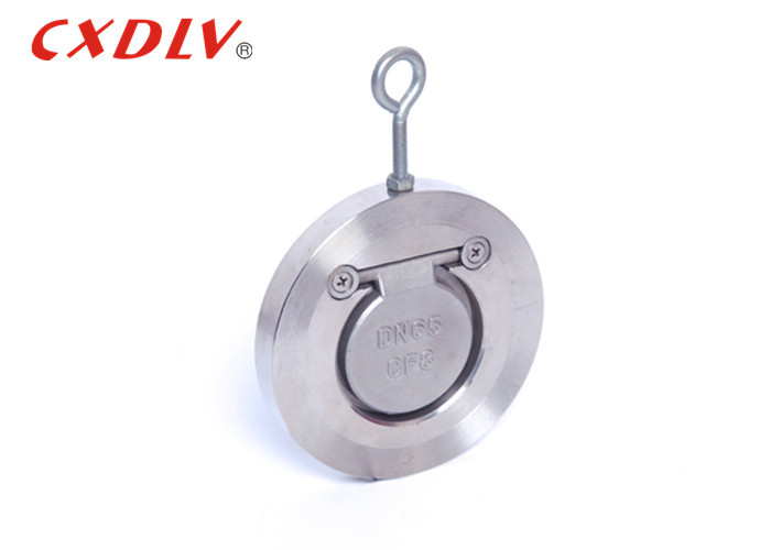 H74 Wafer Connection Gas Oil Check Valve Single Plate One Way Valve For ...