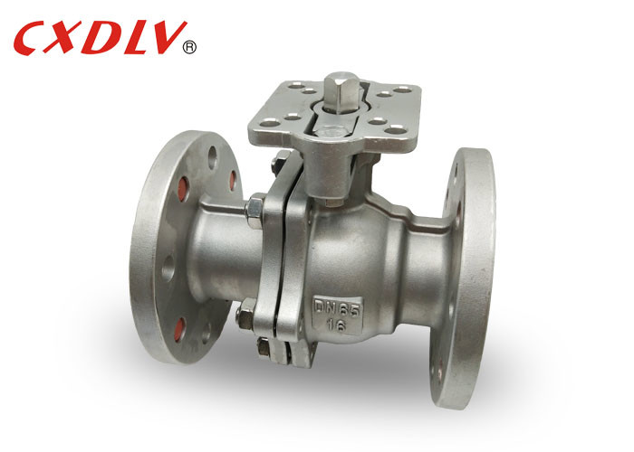 2 Way Stainless Steel Ball Valve Full Bore CF8M DN65 Flange Connection ...