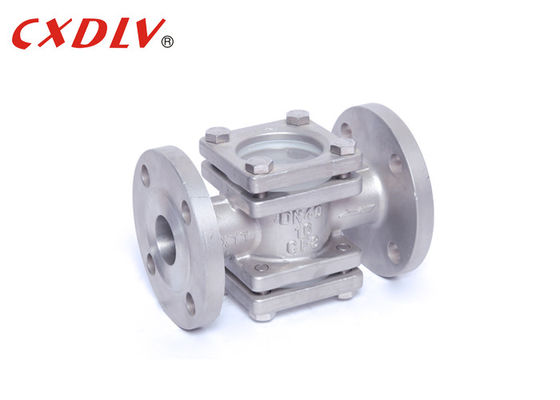 150LB RF Flanged sight glass valve Flow Indicator With Double Glass Window