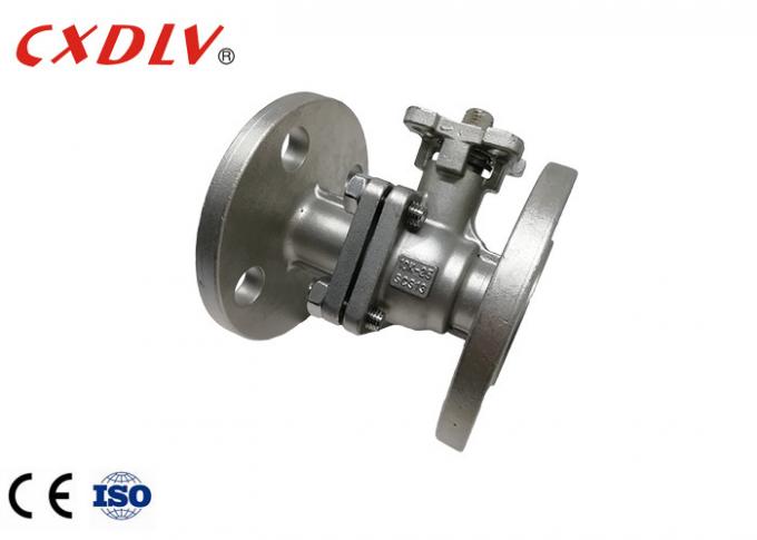 JIS 10K SCS13A Floating Full Port Flanged 2PC Ball Valve Within Solid Ball